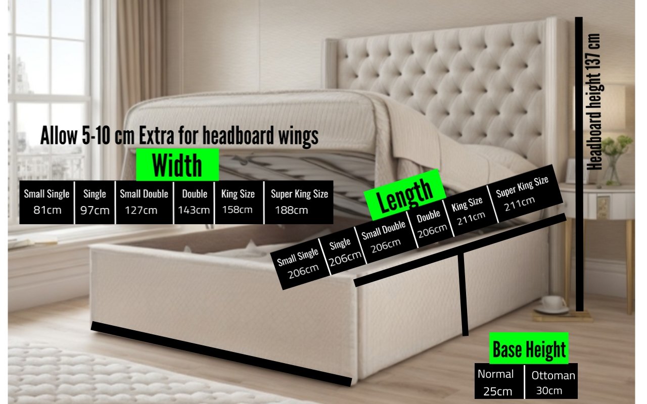 Classic Wing Back Bed