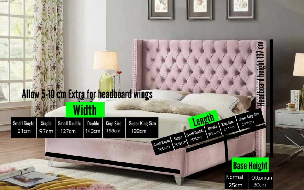 Superior Classic Wing Back Bed - RBM Beds