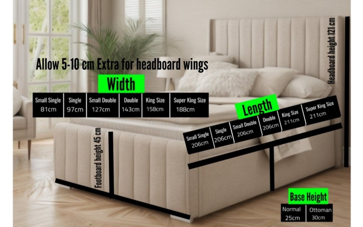 Liner wing back bed - RBM Beds