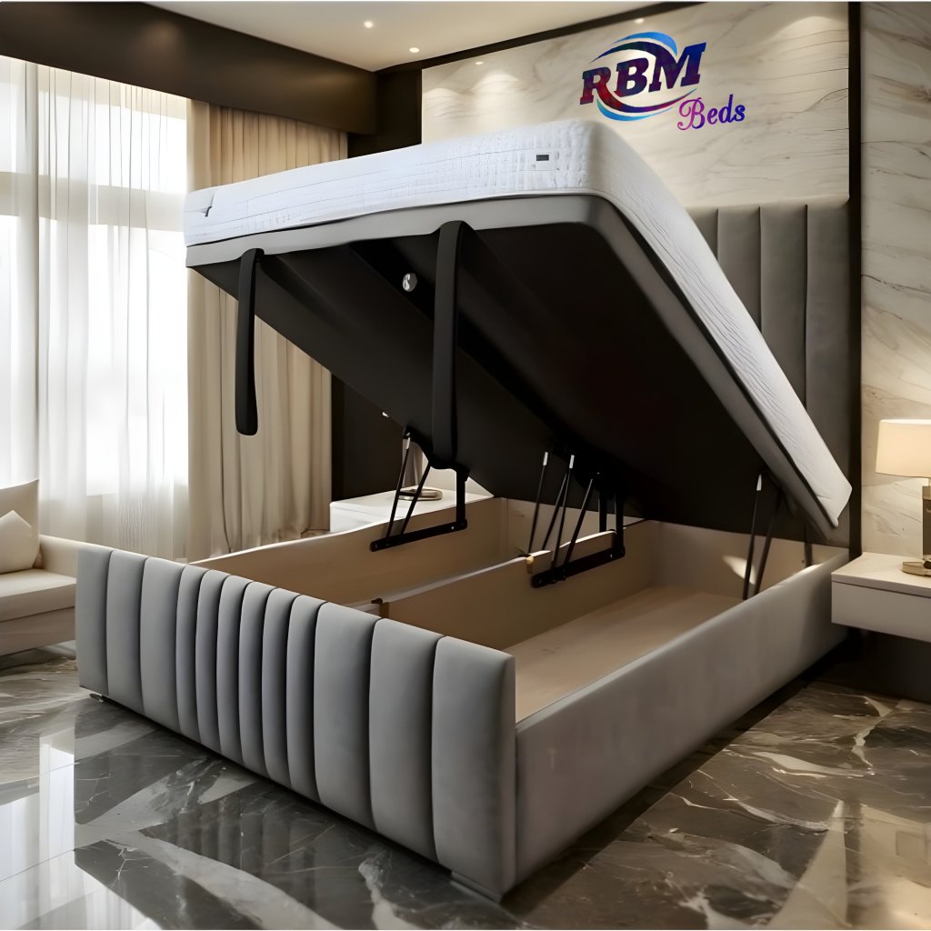 2025 Manhattan Bed Frame with Lines - RBM Beds